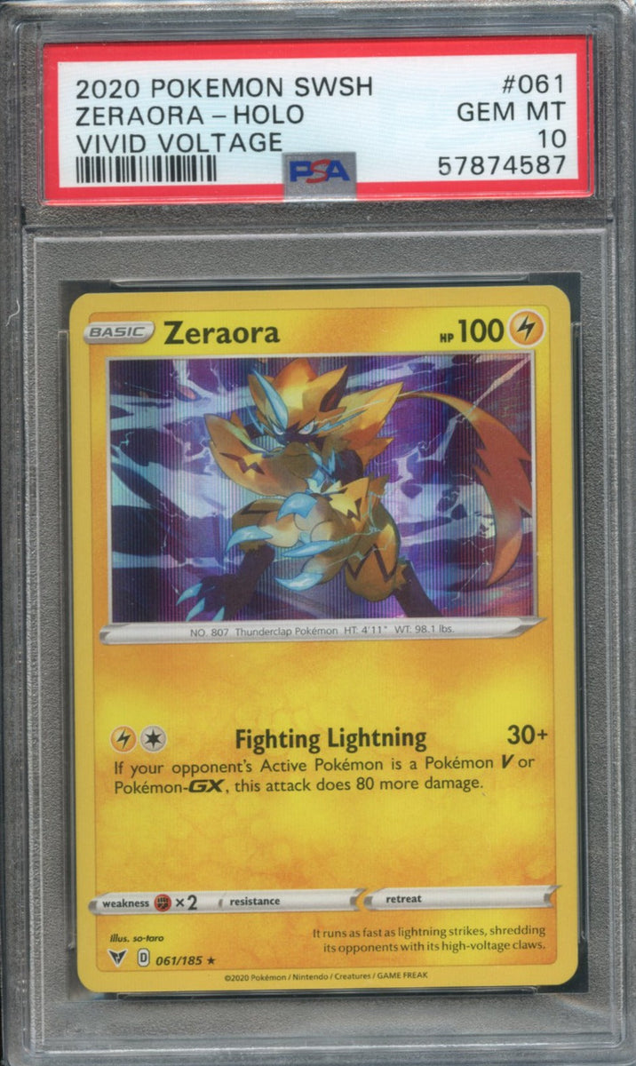 Zeraora #61 PSA 10 [Vivid Voltage] – Spilforsyningen