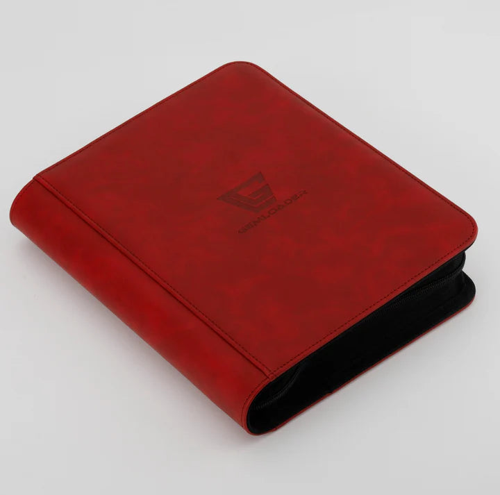 Gemloader Premium Toploader Binder 4-Pocket - Red – Spilforsyningen