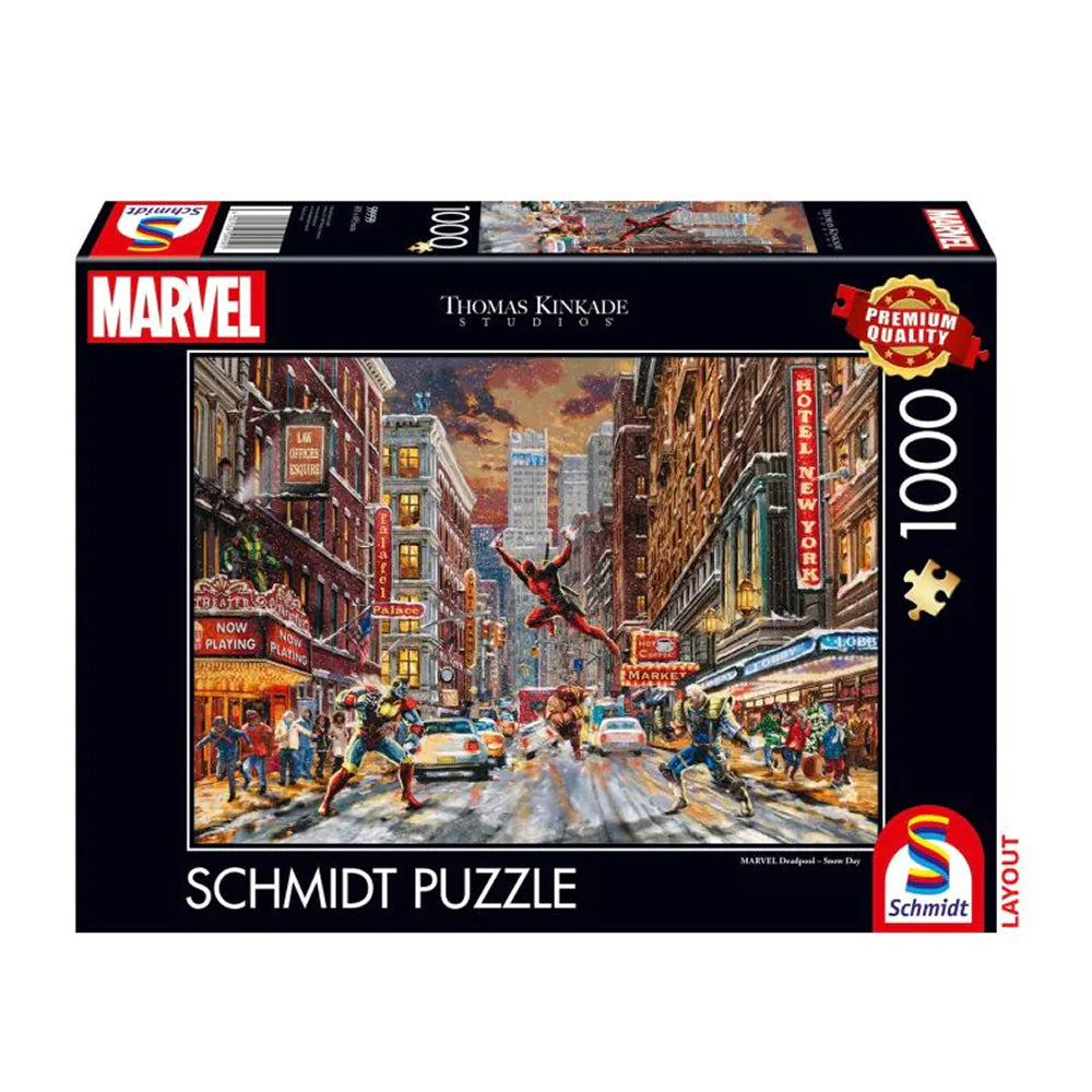 Thomas Kinkade: Marvel - Deadpool - Snow Day - 1000 (Puslespil ...