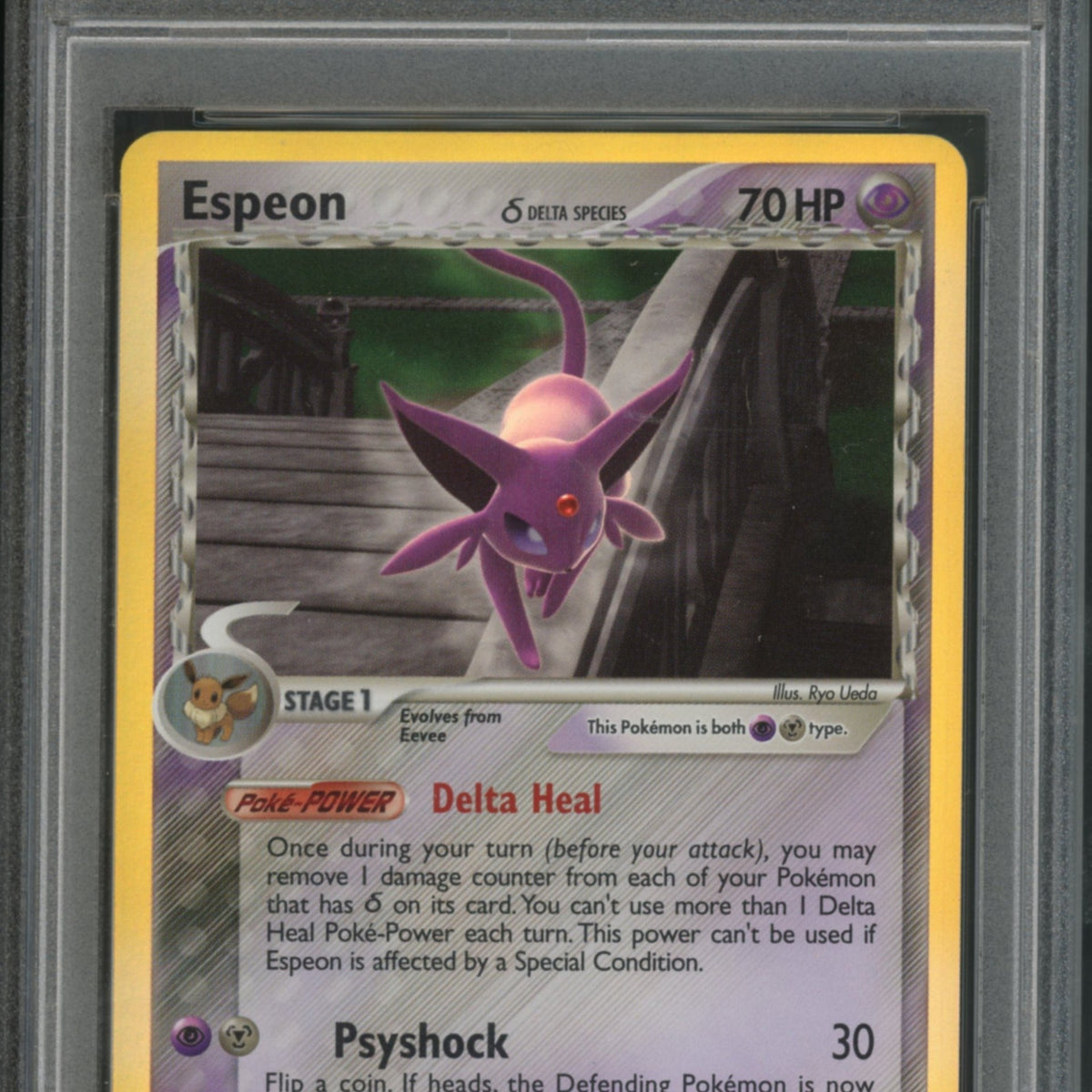 Espeon #4 PSA 8 [Delta Species] – Spilforsyningen
