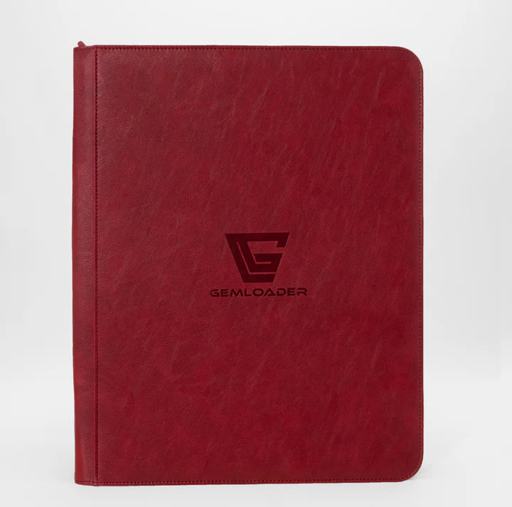 Gemloader Premium Toploader Binder 9-Pocket - Red – Spilforsyningen
