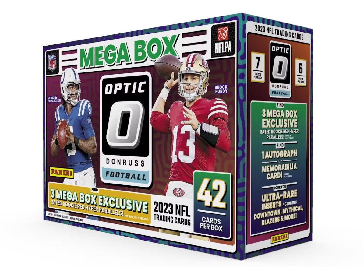 Panini Donruss Optic NFL Football 2023 - Hobby Mega Box – Spilforsyningen